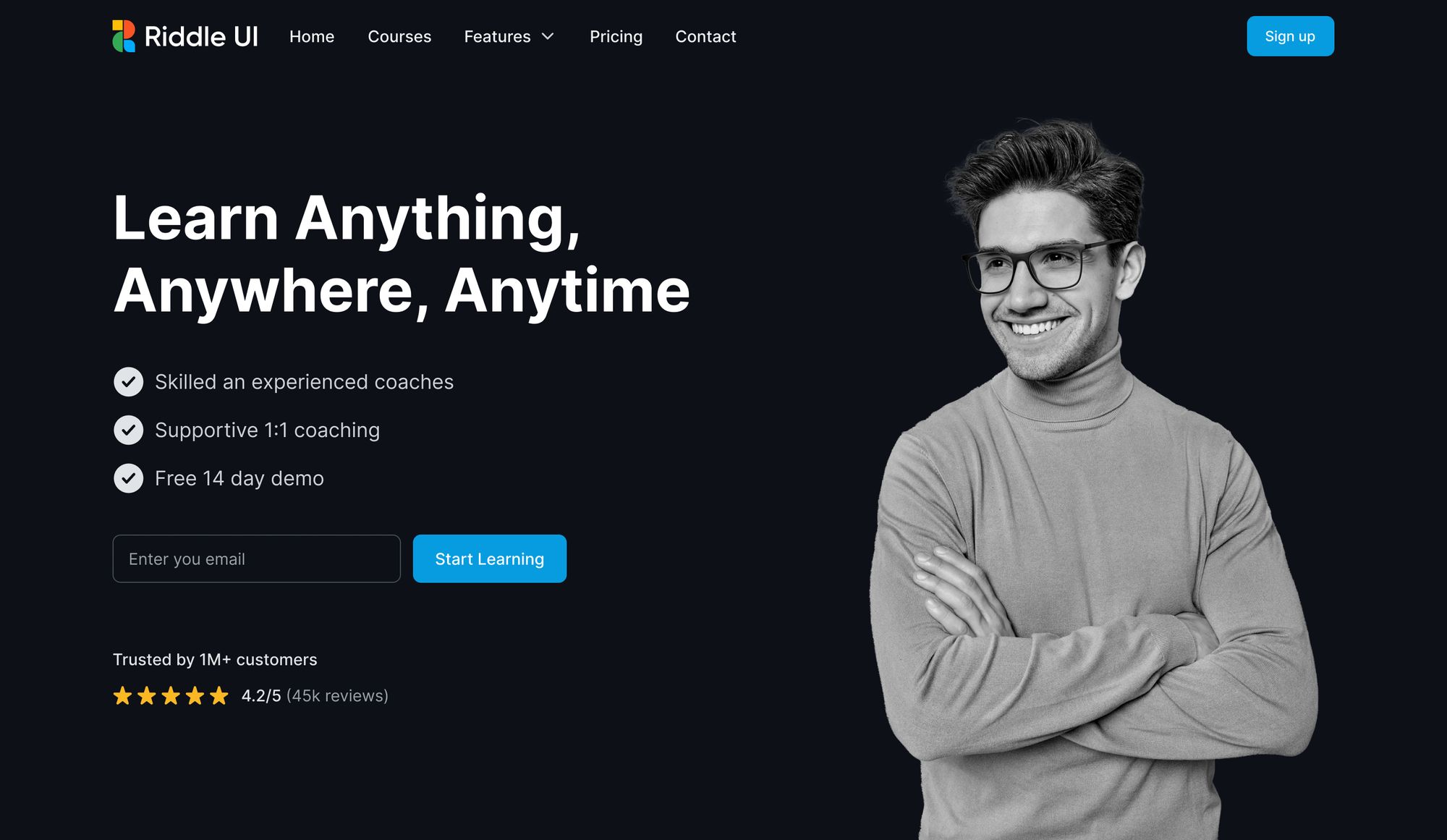 Riddle UI — Figma UI Web Design system