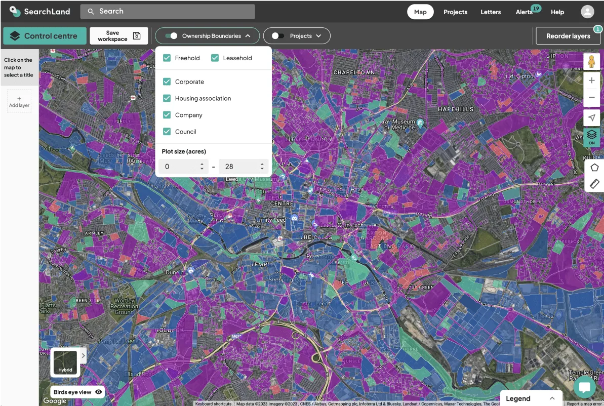Searchland - Ownership data