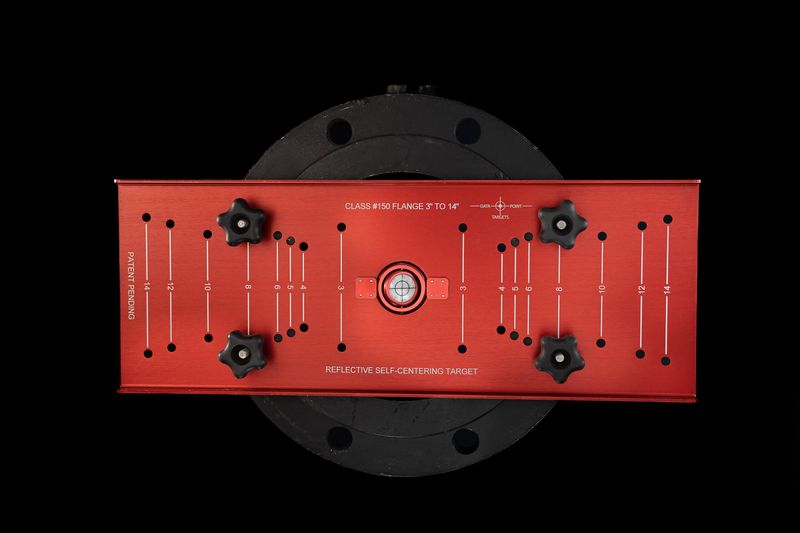 Accurate Targeting System for Flanges and Pipes | Data Point Targets