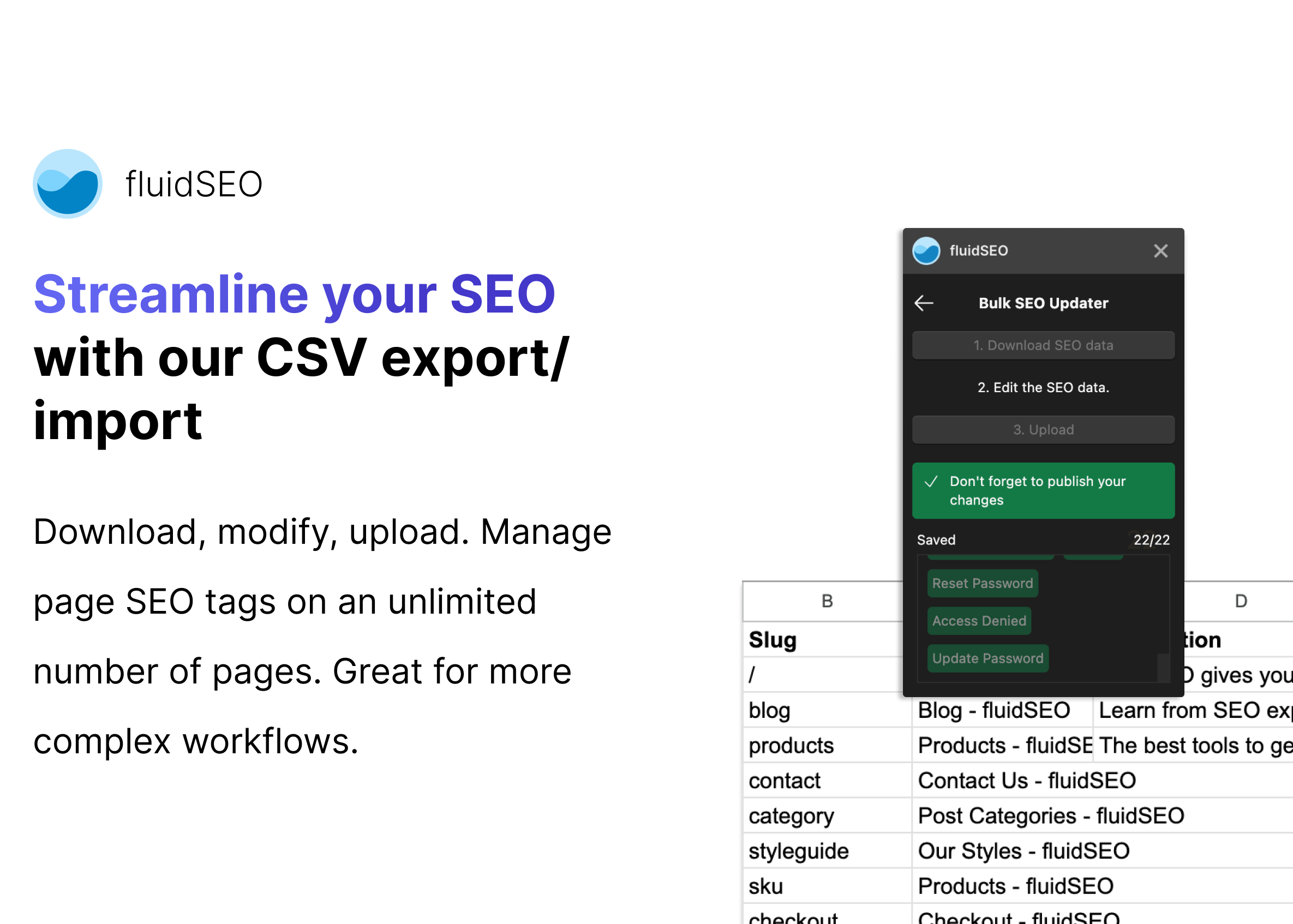 fluidSEO & Webflow Integration - Webflow Apps