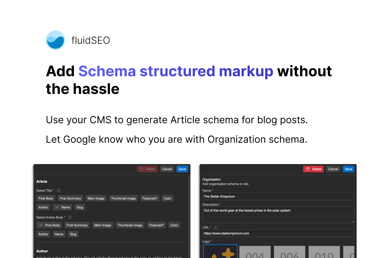 fluidSEO & Webflow Integration - Webflow Apps