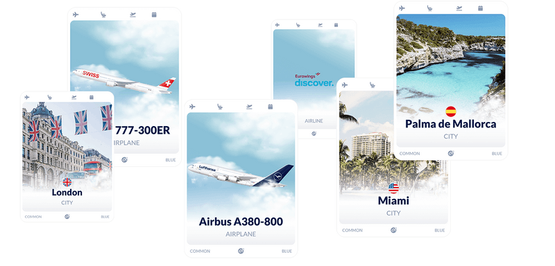 Uptrip - NFT Trading Cards for all your flights with Lufthansa Group