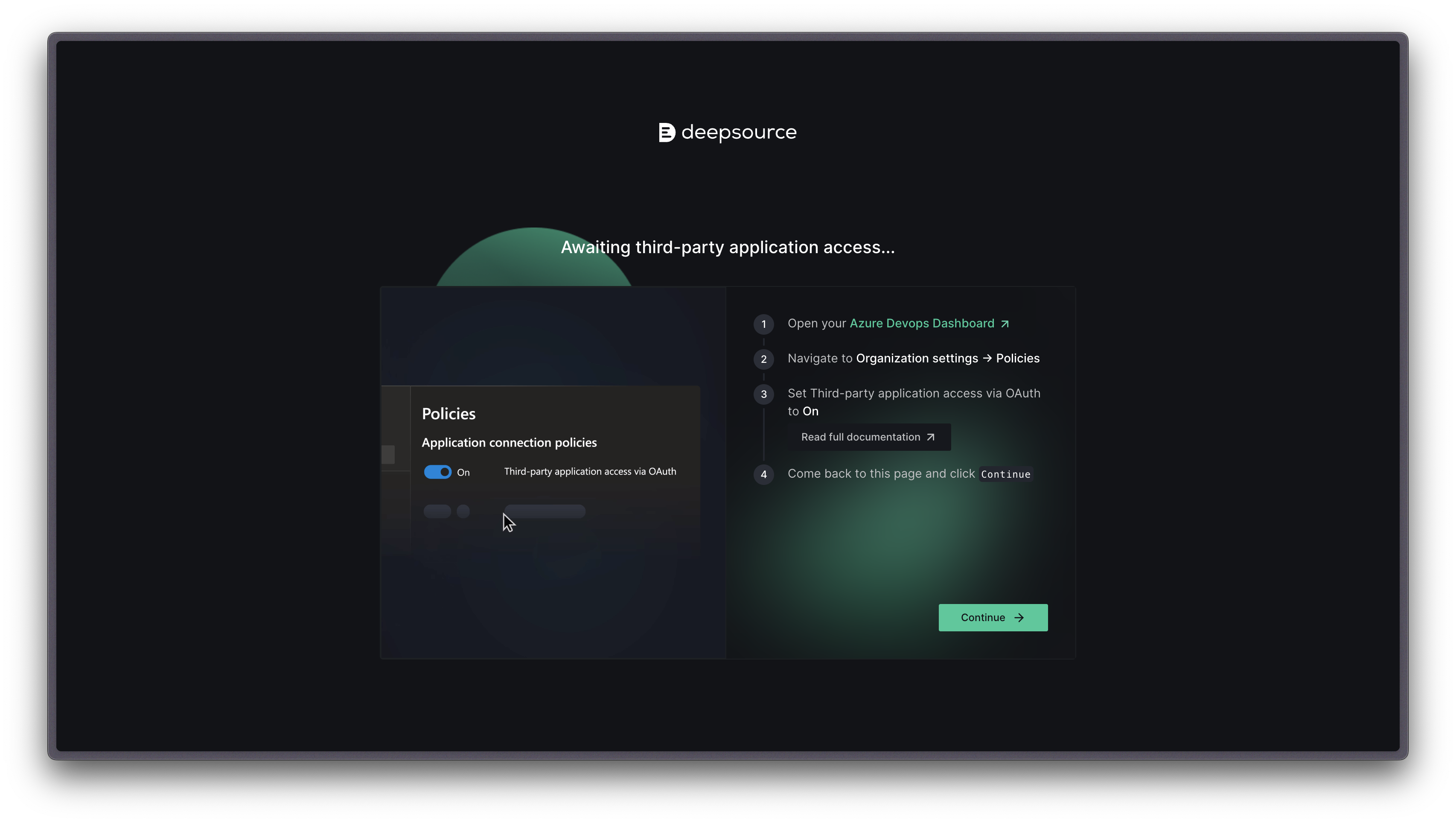Azure DevOps Services + DeepSource - DeepSource