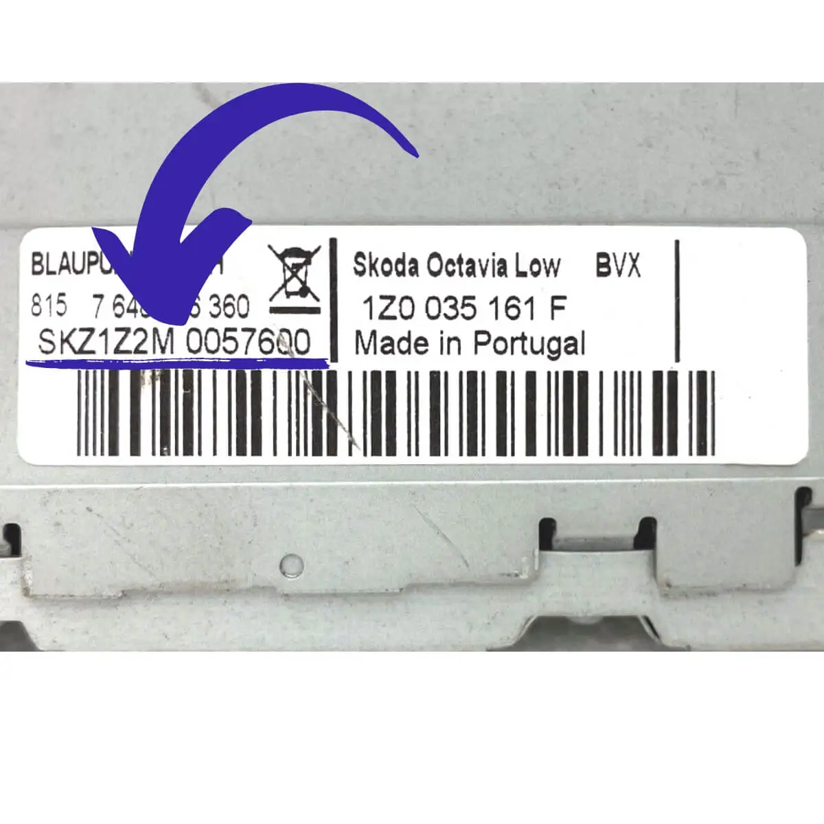 Step 2 - Generate your Škoda Radio Code