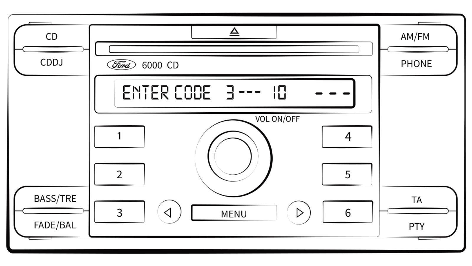 6000 CD radio (2004 - 2008)