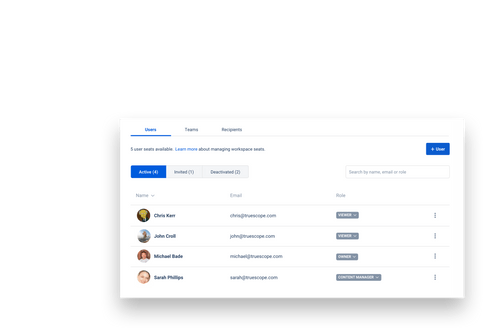 Workspaces & Themes - Truescope
