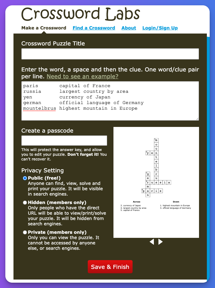 How to add crosswords, word search, jigsaw puzzles and more - PlayTours