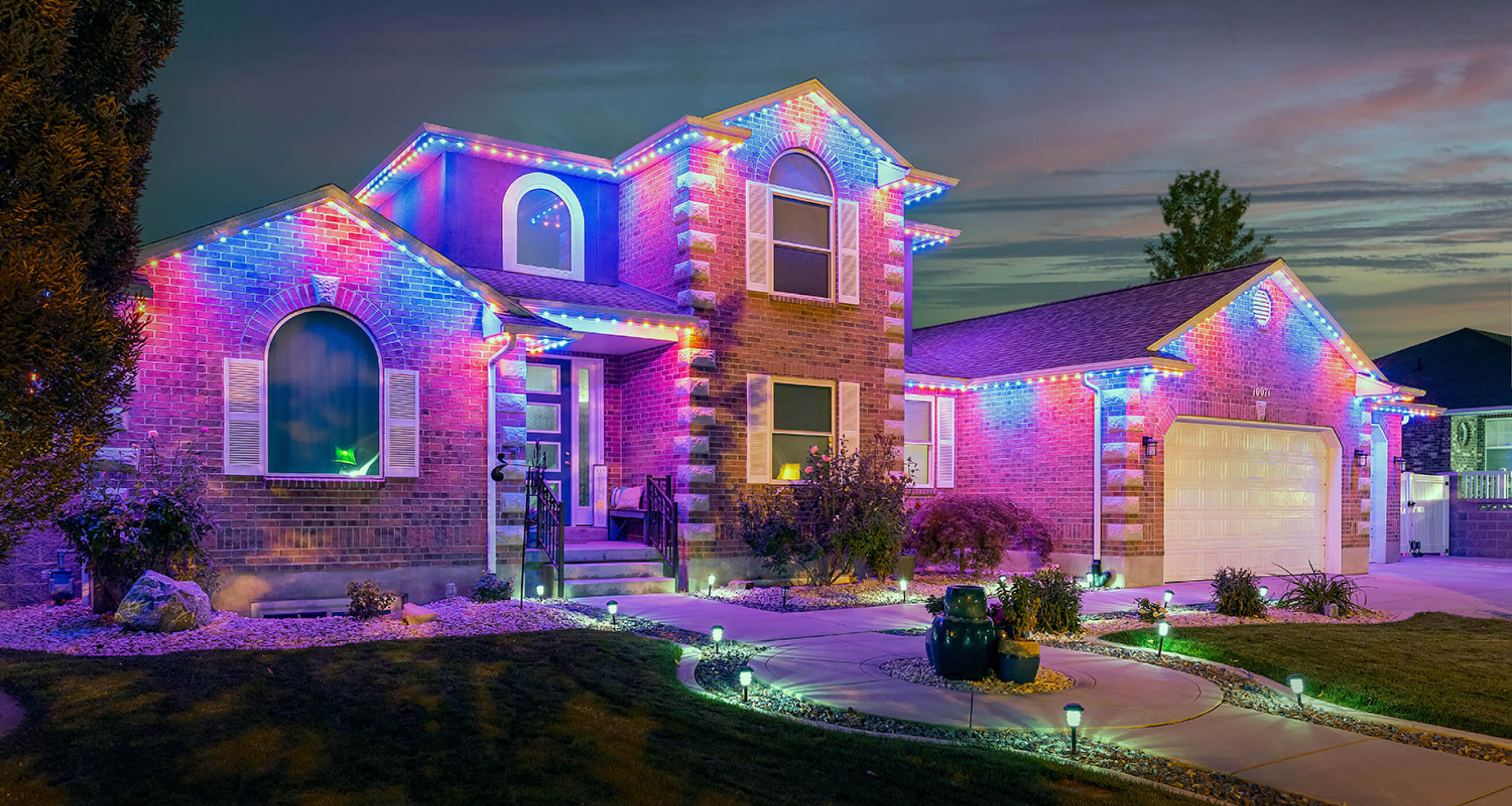 Pebble Lights - Permanent RGB Outdoor Lighting - Canada & USA