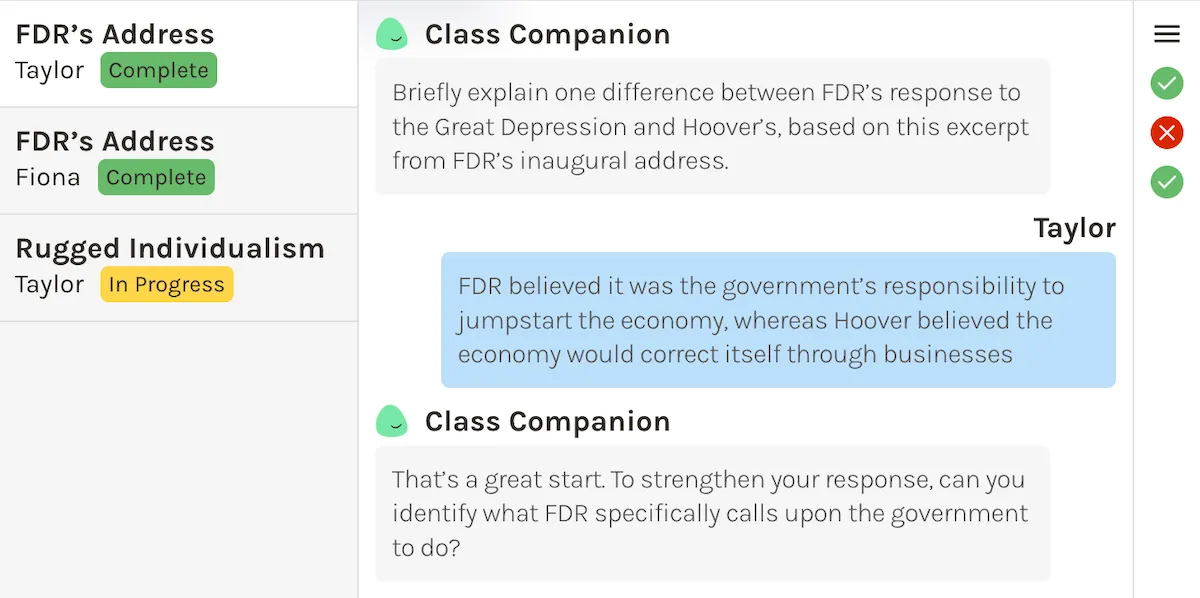 Class Companion - Social Studies AI Assistant