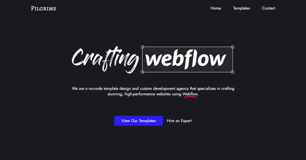 Support - Pilgrims Flow | Webflow Templates