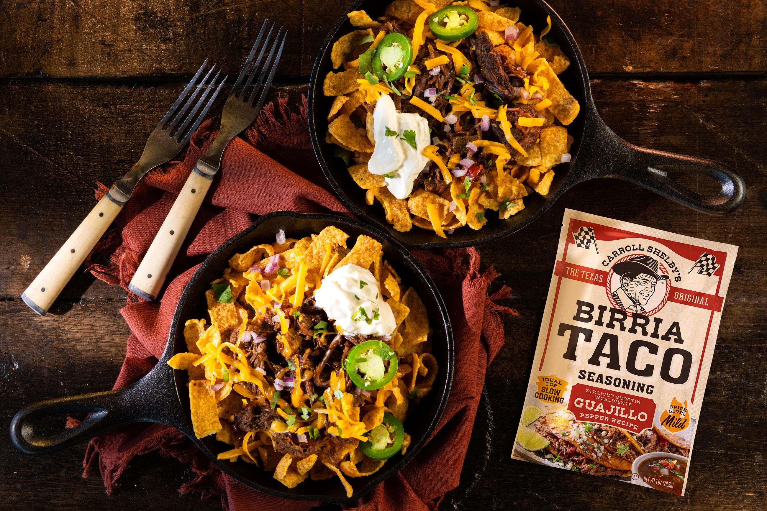 Birria Nachos | Carroll Shelby’s Real Texas Taco Seasonings