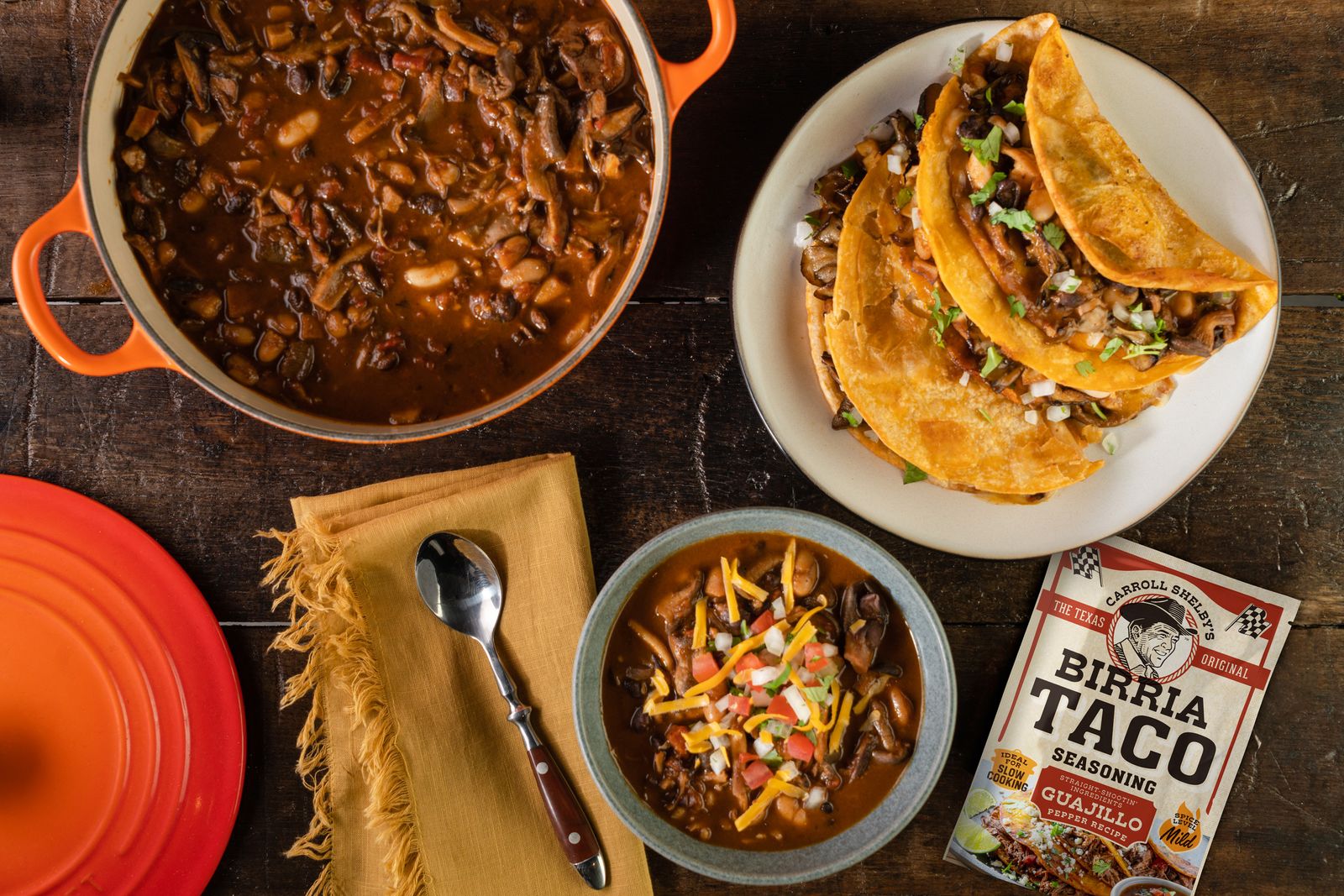 Birria Nachos | Carroll Shelby’s Real Texas Taco Seasonings