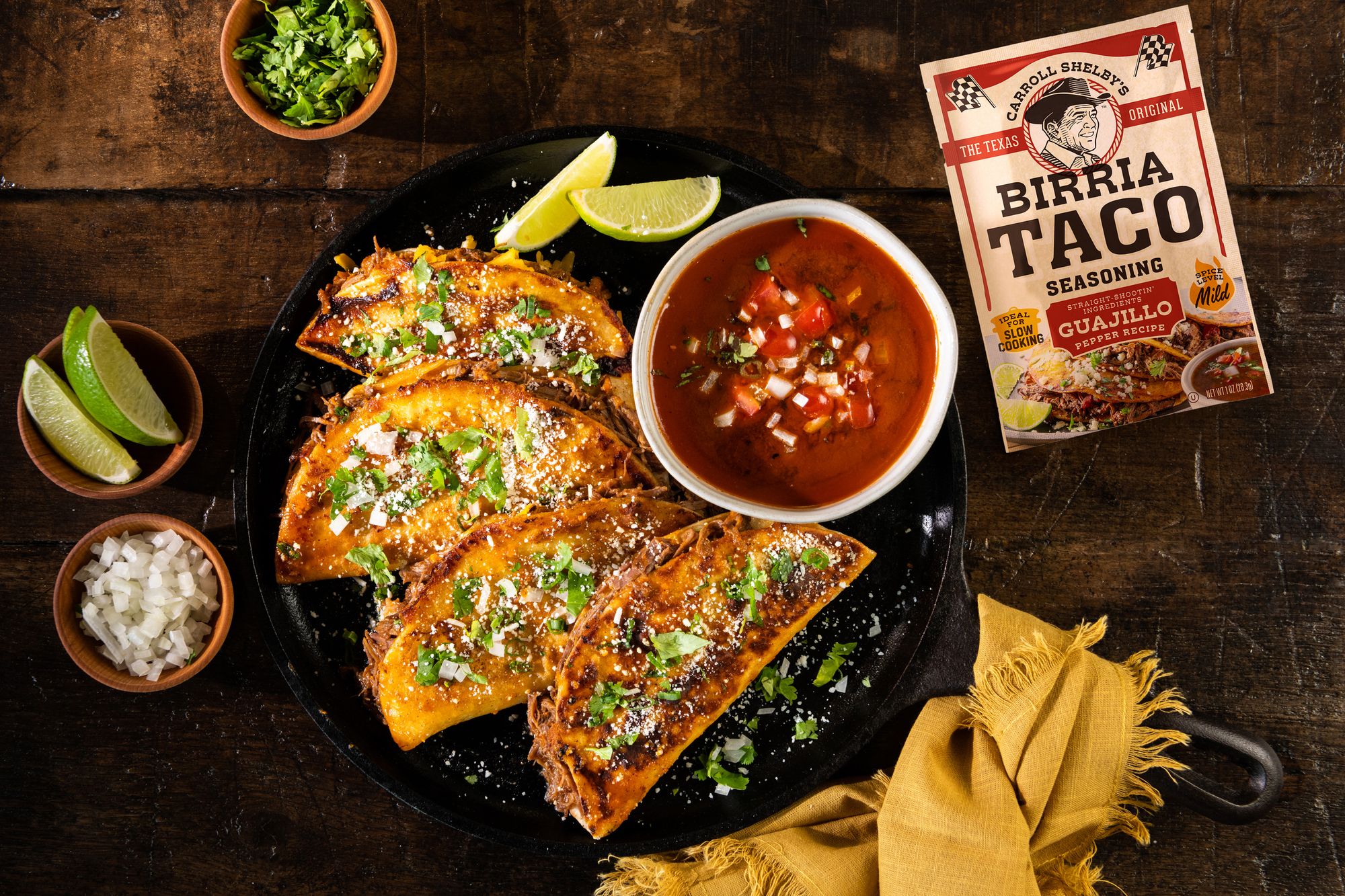 Birria Nachos | Carroll Shelby’s Real Texas Taco Seasonings