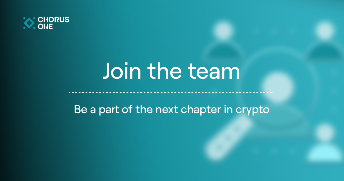 Chorus One - Infrastructure to help you earn rewards on your cryptoassets.