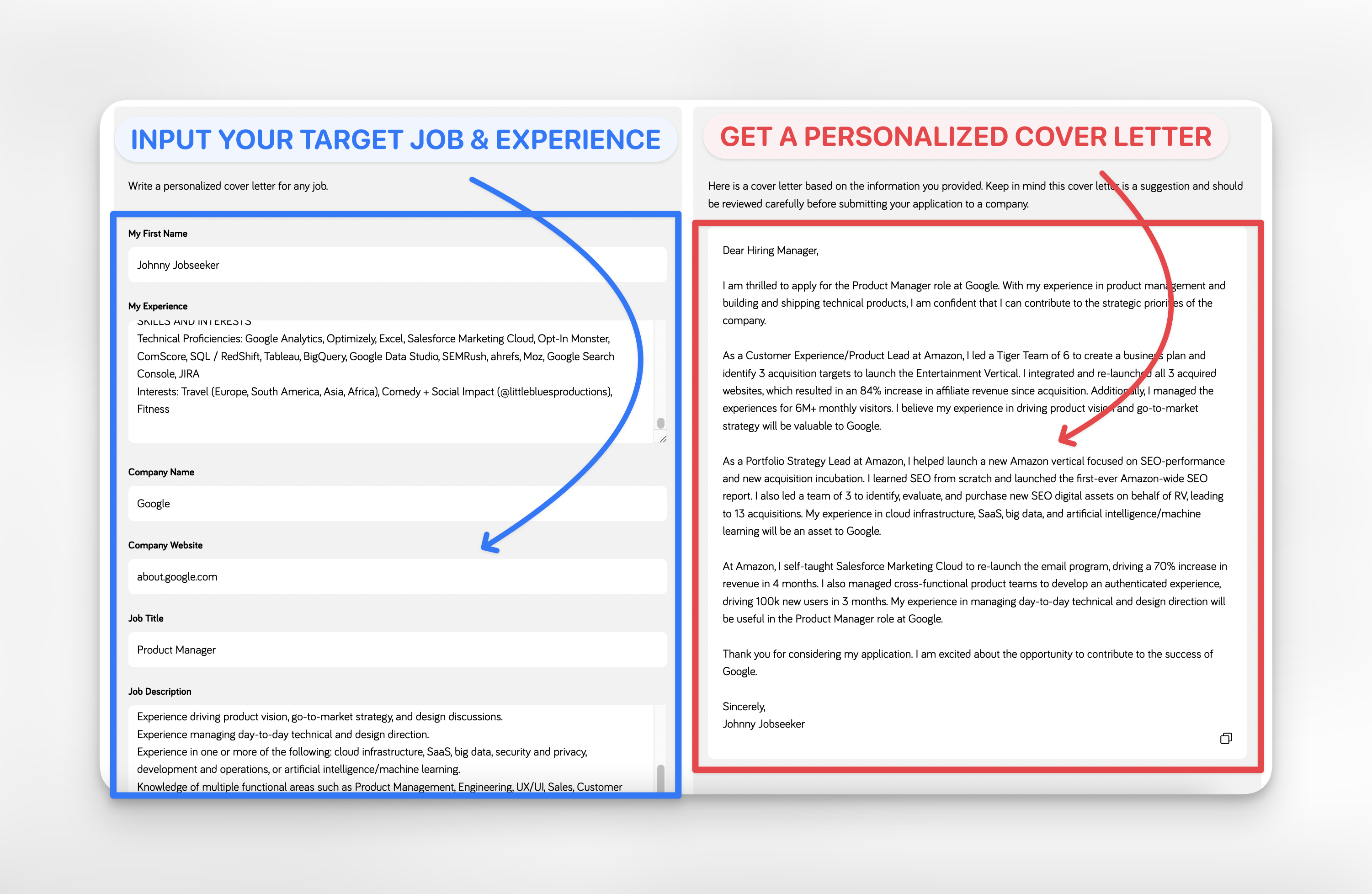 Free Cover Letter Builder | AI-Powered Built in Minutes