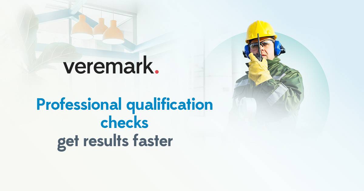 Professional qualification checks - Veremark