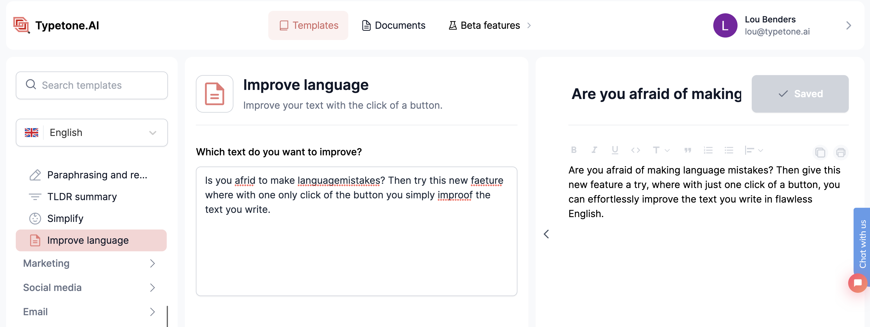 Best AI Article Editor | Typetone
