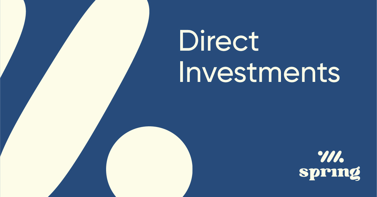 Direct Investments / Spring Capital Backs Driven Entrepreneurs