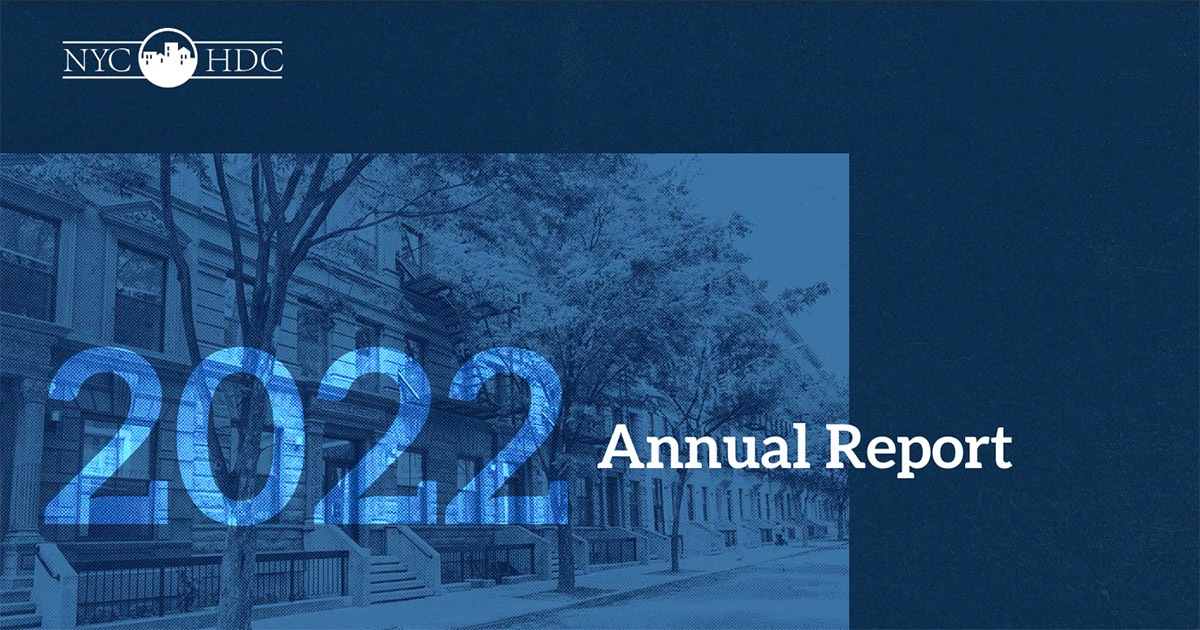 2022 Annual Report | NYC Housing Development Corporation