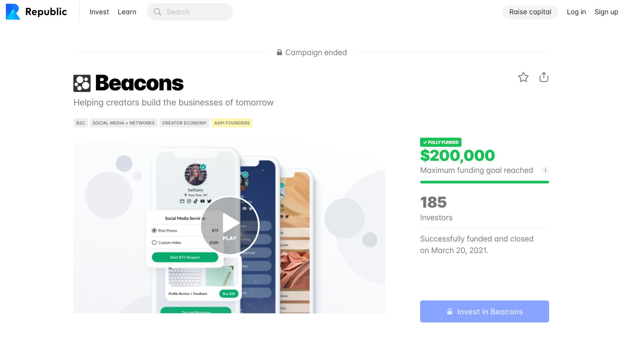 20+ Republic Investing Success Stories