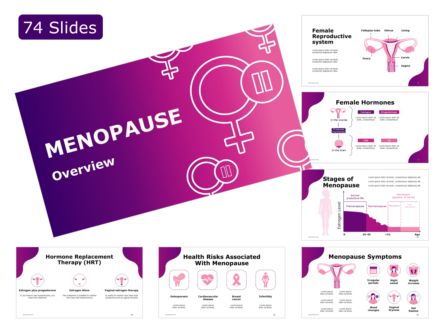 Menopause PowerPoint Template - RxSlides - The largest online store for ...