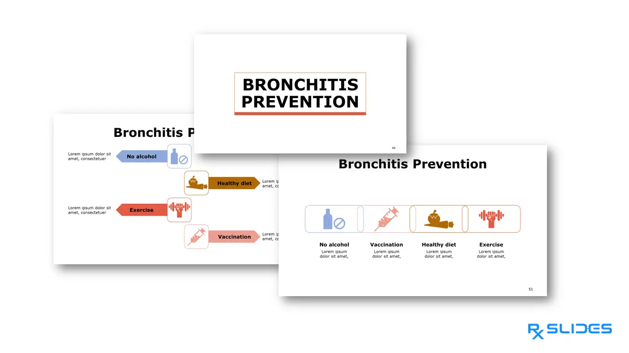 Bronchitis PowerPoint Template - RxSlides - The largest online store for medical PowerPoint ...