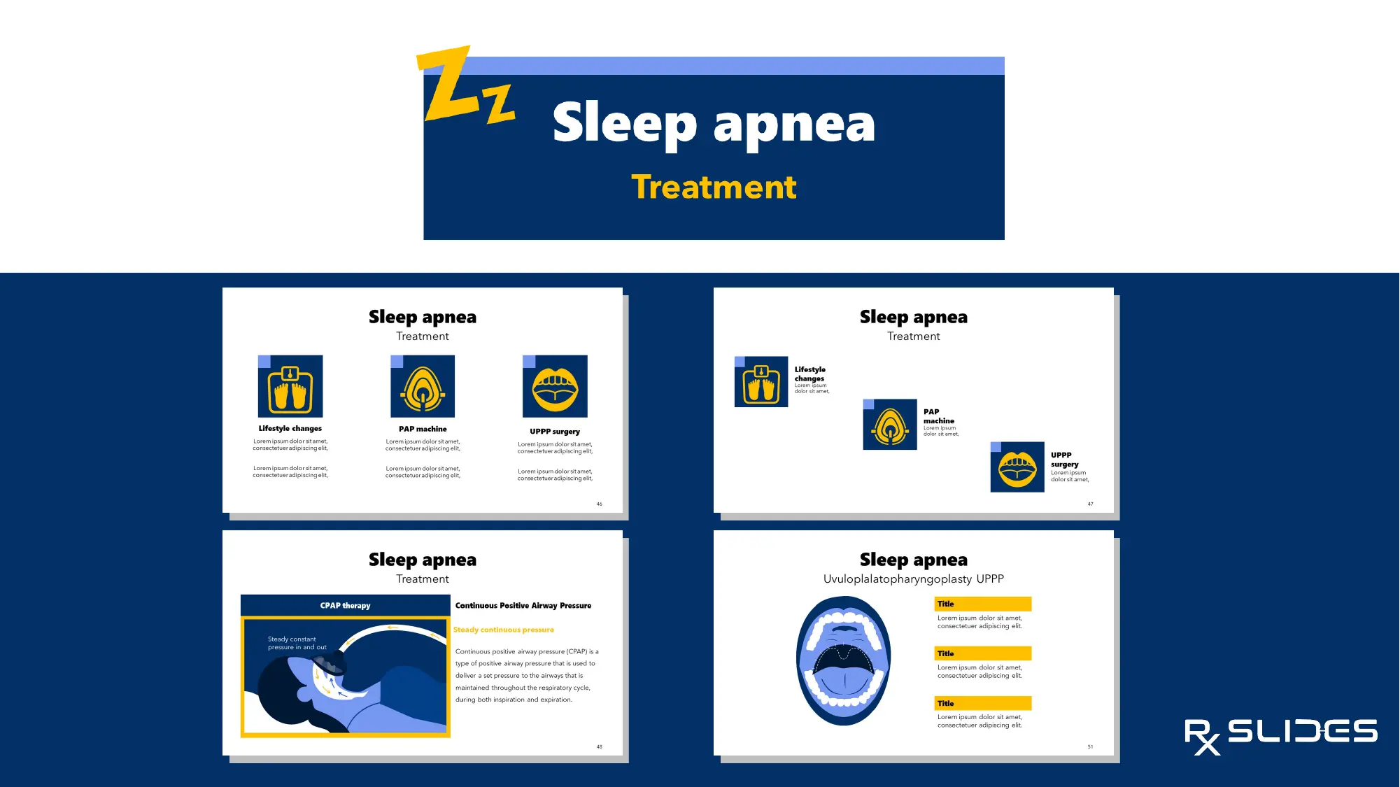 Sleep Apnea PowerPoint Template - RxSlides - The largest online store ...