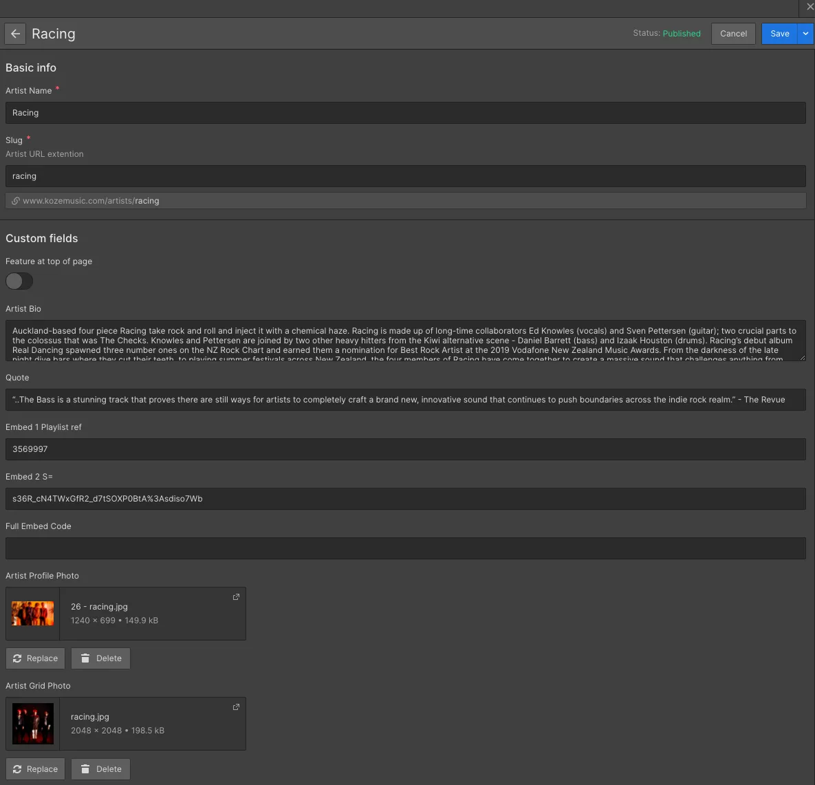 Advanced Player Embedding