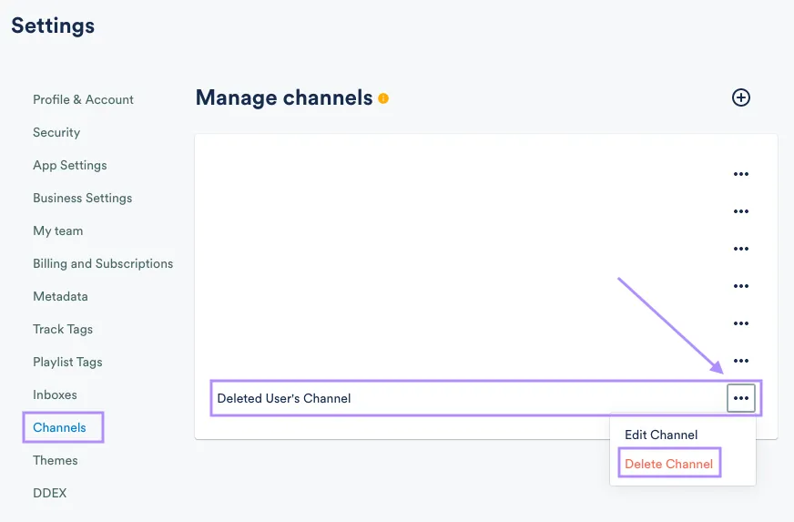 Team Management Settings