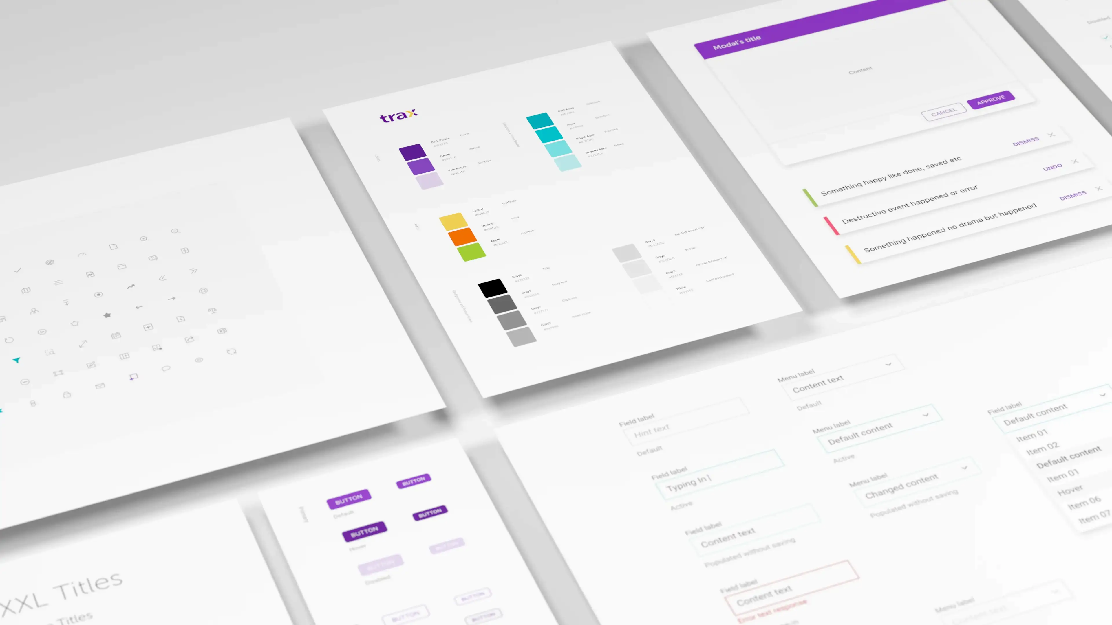 Trax Retail Design System by Visual Designer Idan Shani