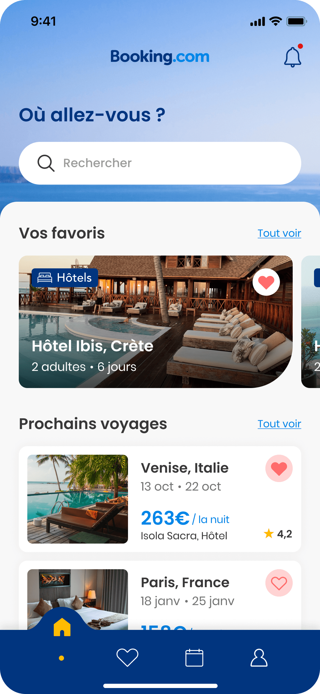Booking · Refonte Application