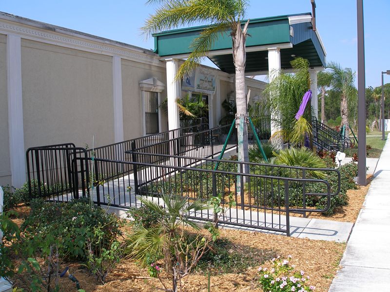 Precast Concrete Ramp Guardrails