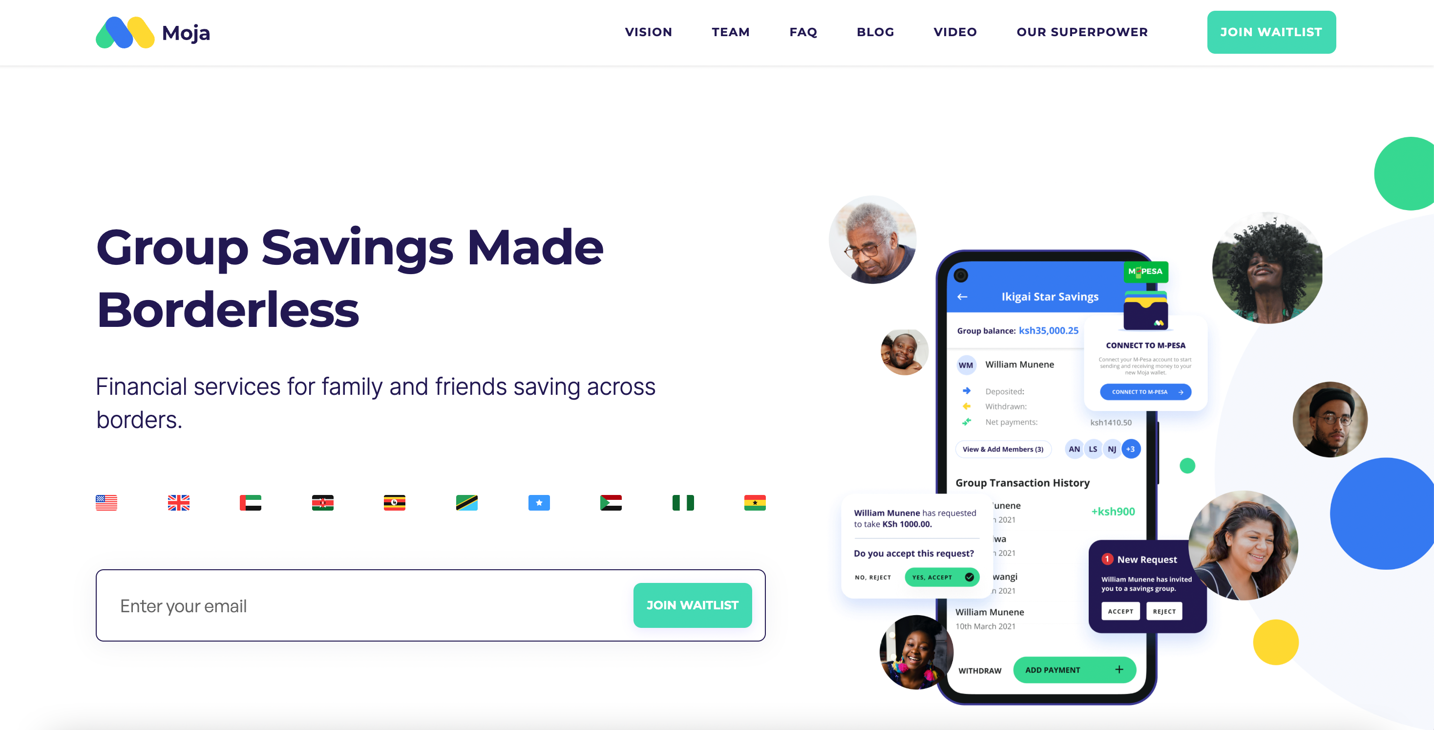 Moja | Group Savings Made Borderless