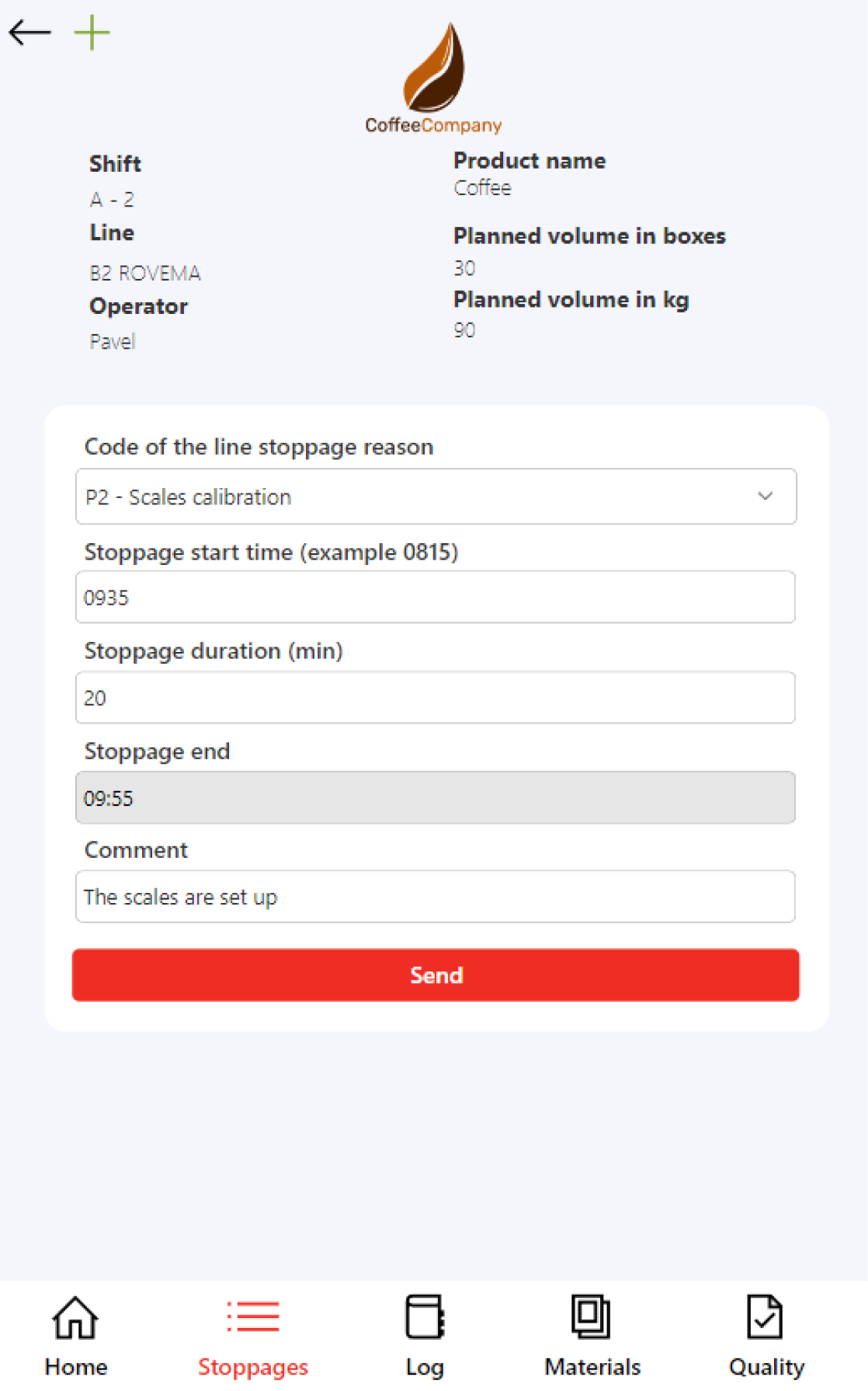 Quality assurance service for production operators