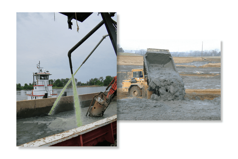 Hydraulic Offloading of Dredging Materials