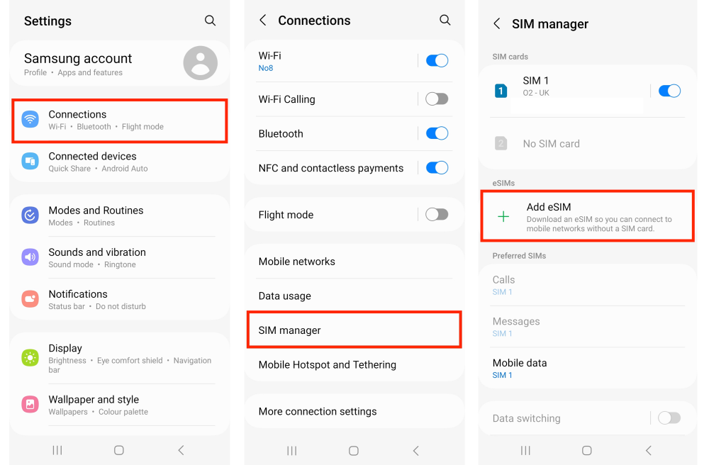 Install And Activate ESIM On Samsung TURKSIM Install And Activate ESIM On Samsung TURKSIM