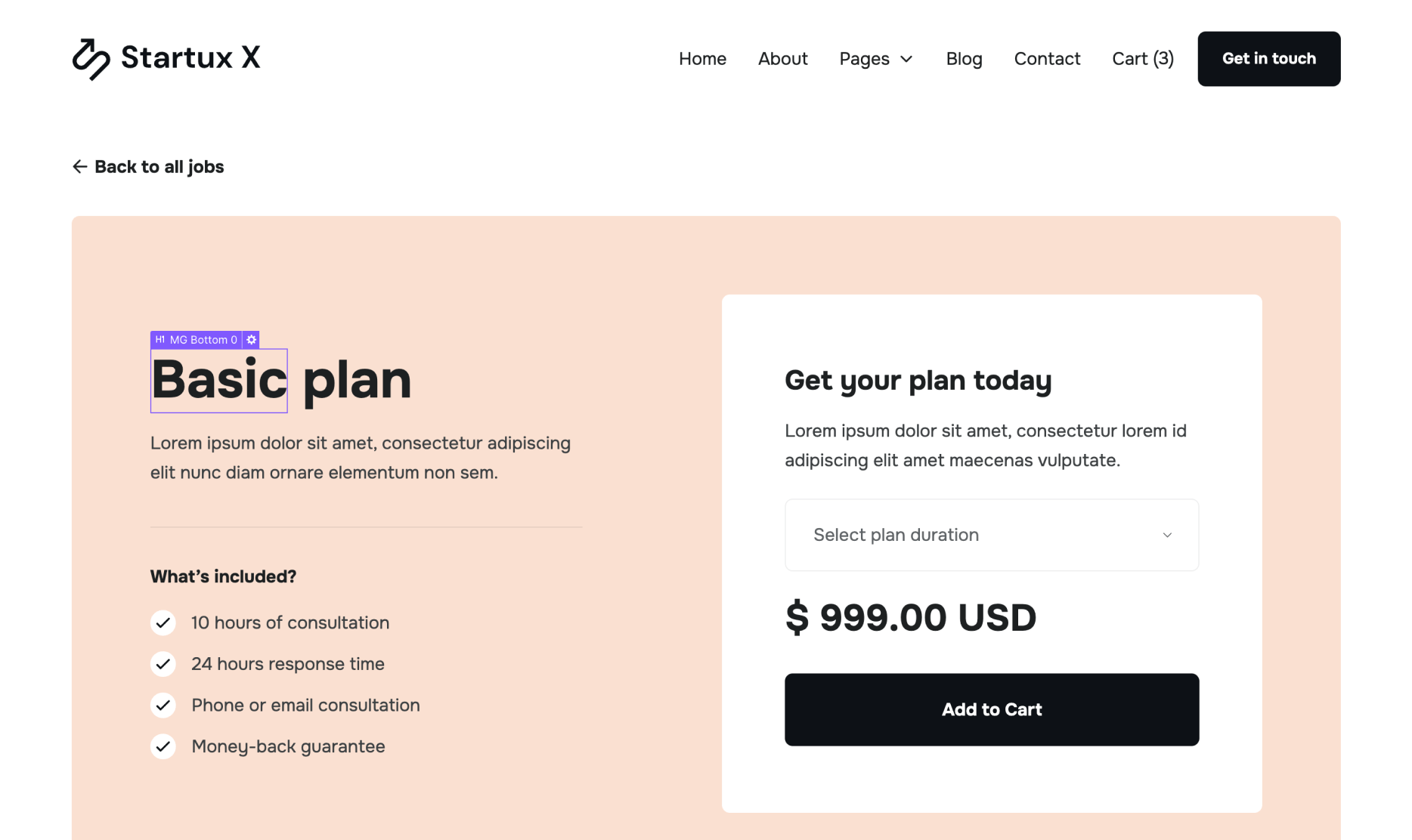 Start Here - Startux X - Webflow Ecommerce website template