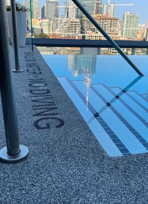 Rubber Pool Deck Resurfacing | Ontario Rubber Installations