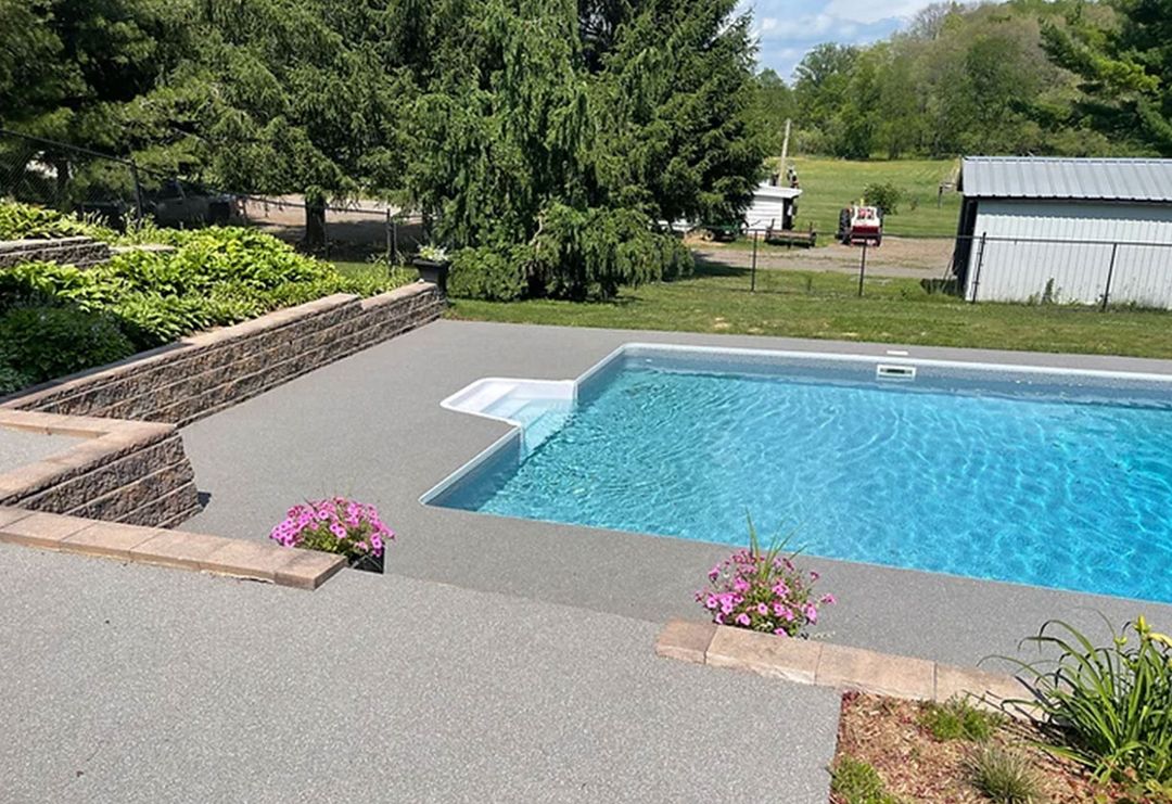 Rubber Pool Deck Resurfacing | Ontario Rubber Installations