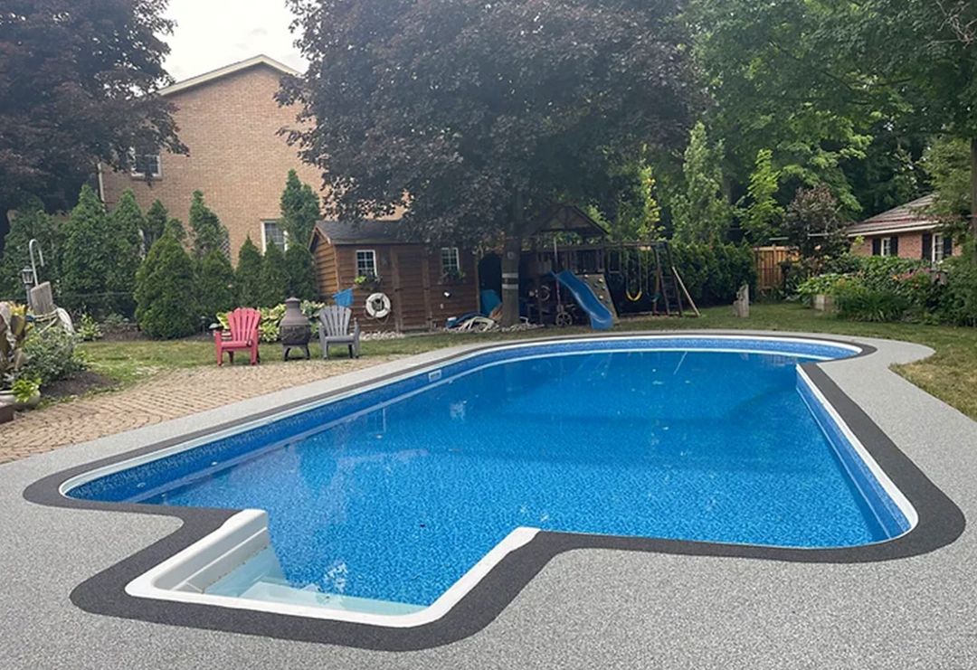 Rubber Pool Deck Resurfacing | Ontario Rubber Installations