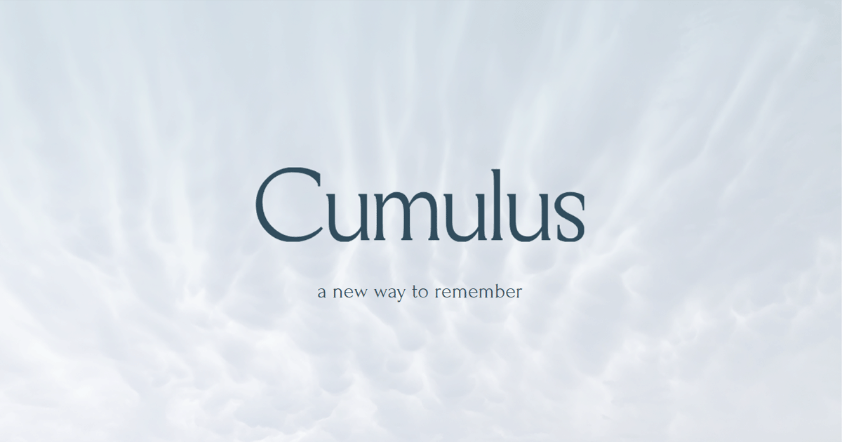 Cumulus | A New Way To Remember