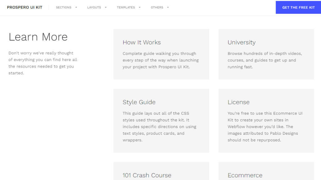 Prospero Ecommerce UI Kit