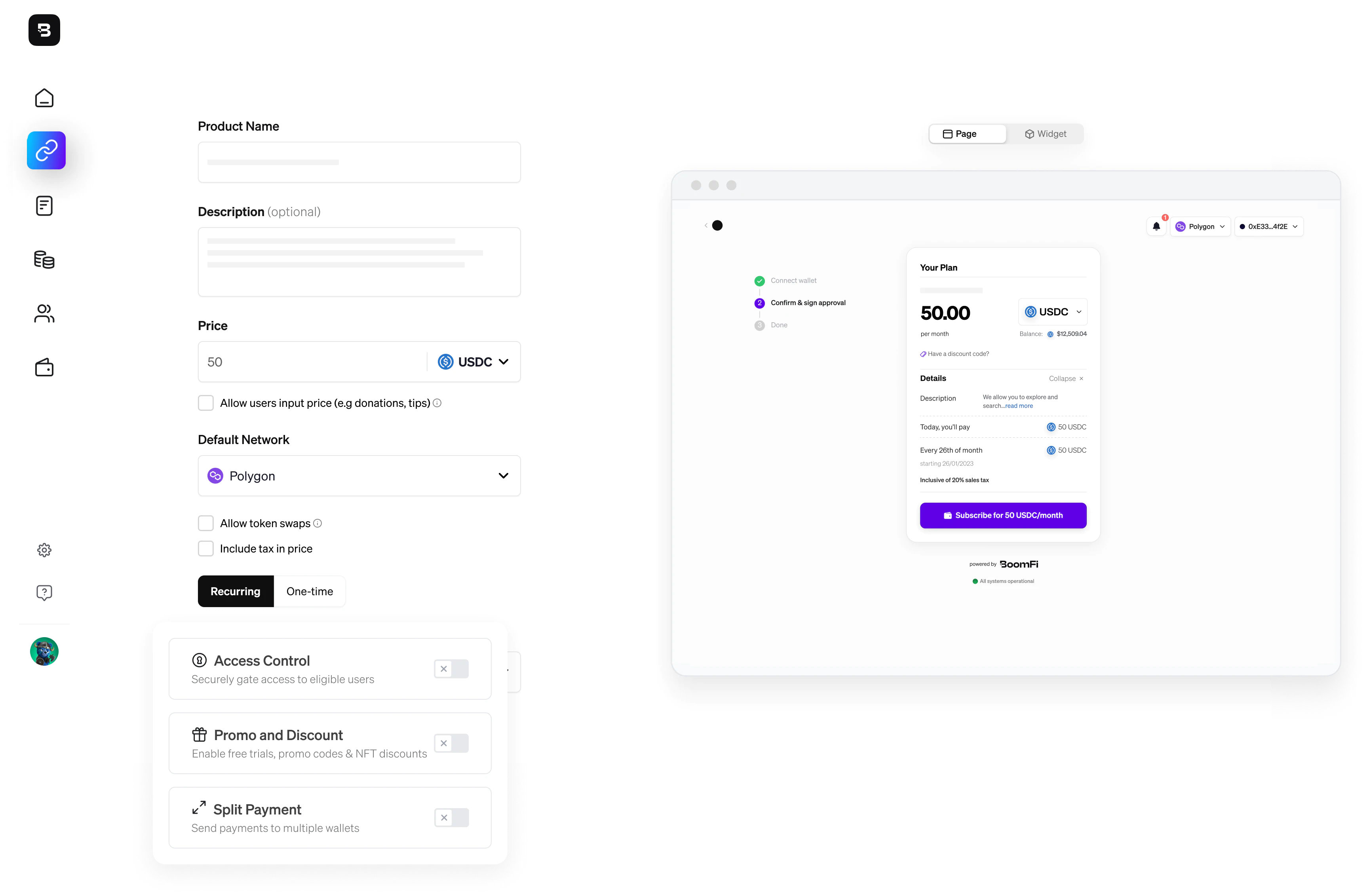 Payment Links - Accept Crypto Payments - BoomFi