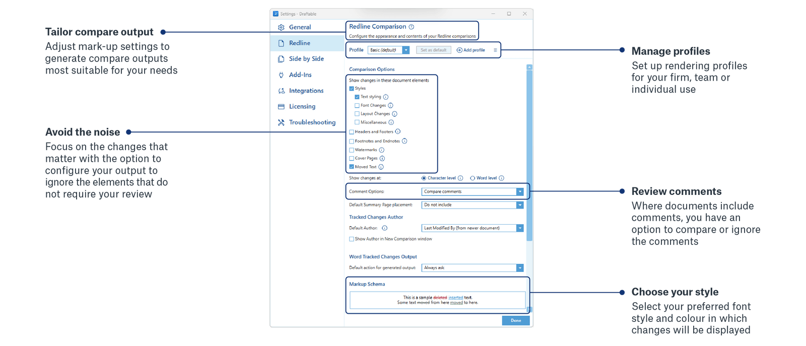 Legal Document Comparison - Draftable Legal