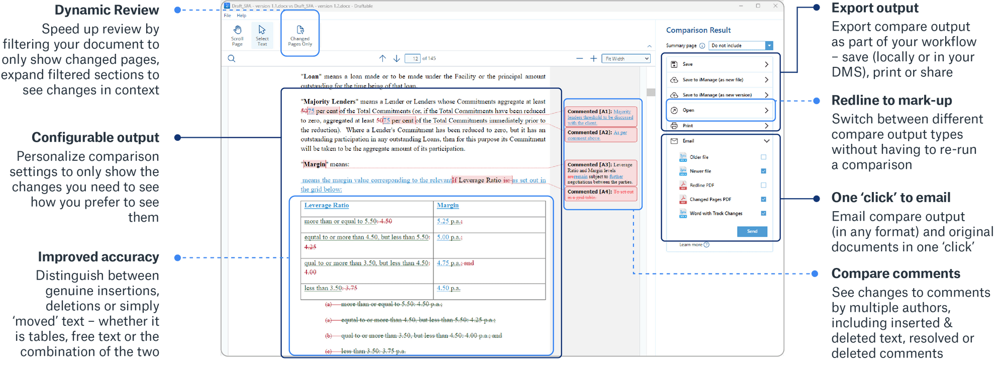 Legal Document Comparison - Draftable Legal