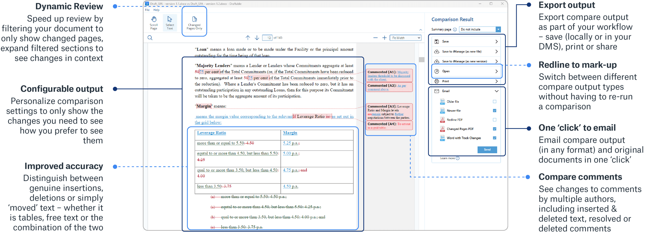 Legal Document Comparison - Draftable Legal