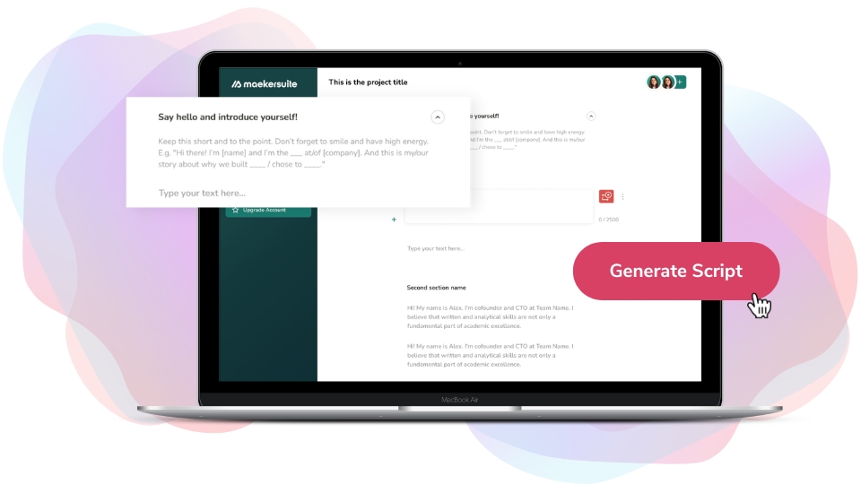 YouTube Script Writing | Maekersuite