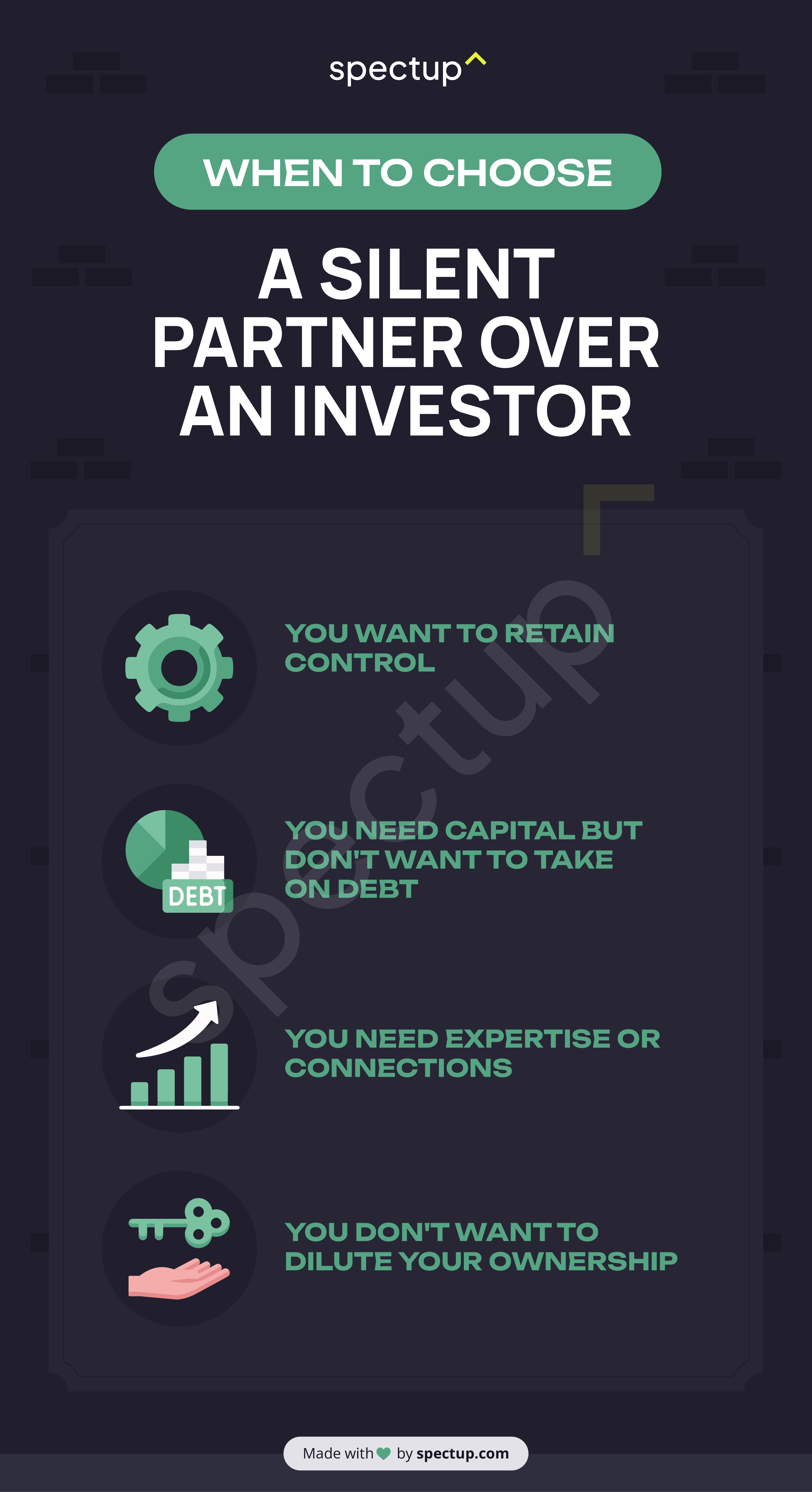 Inside the Deal: Silent Partner vs. Investor Contributions | spectup