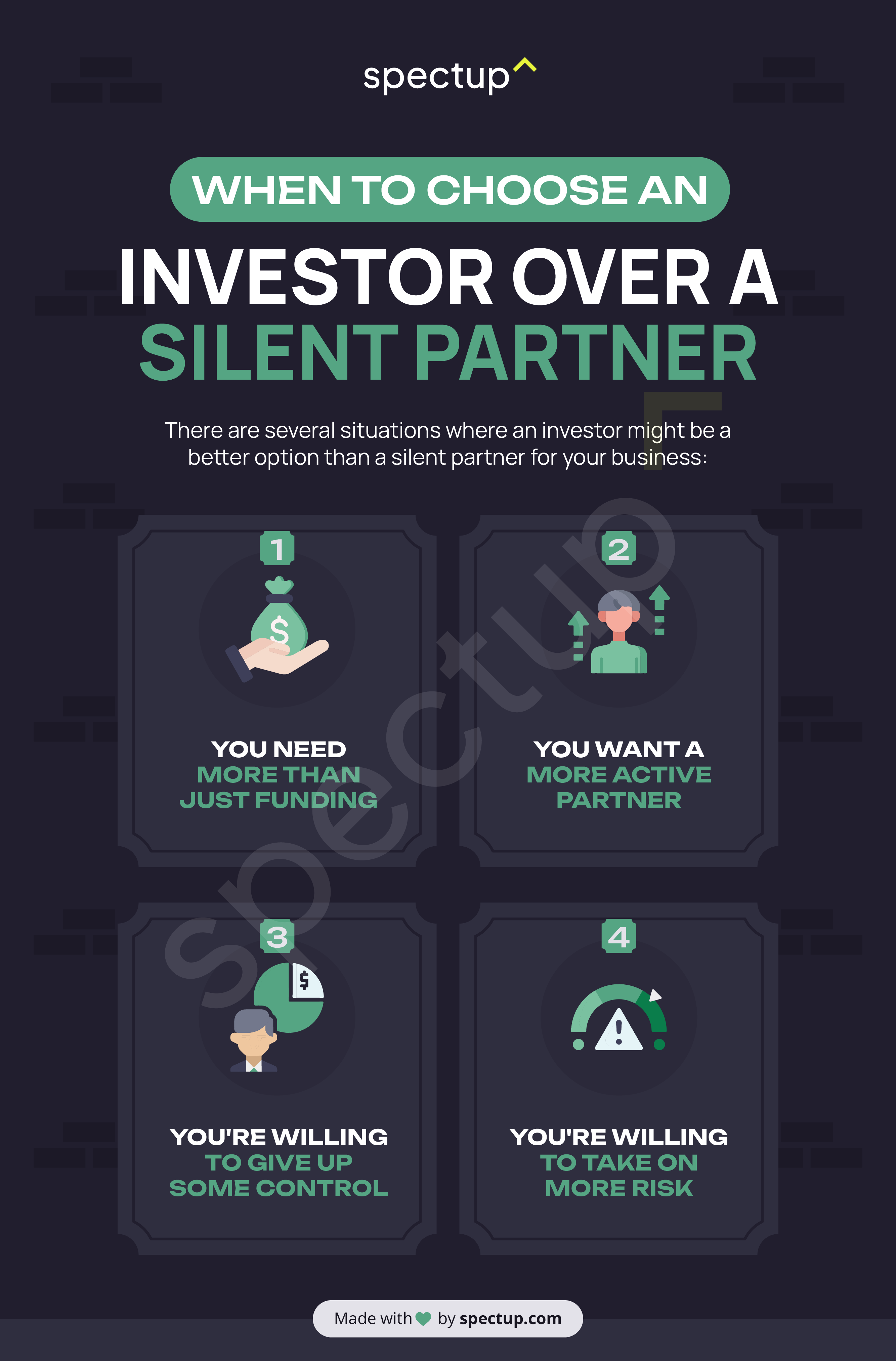 Inside the Deal: Silent Partner vs. Investor Contributions | spectup