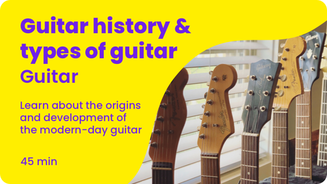 Resources: Guitar history & types of guitar | Solfeg.io